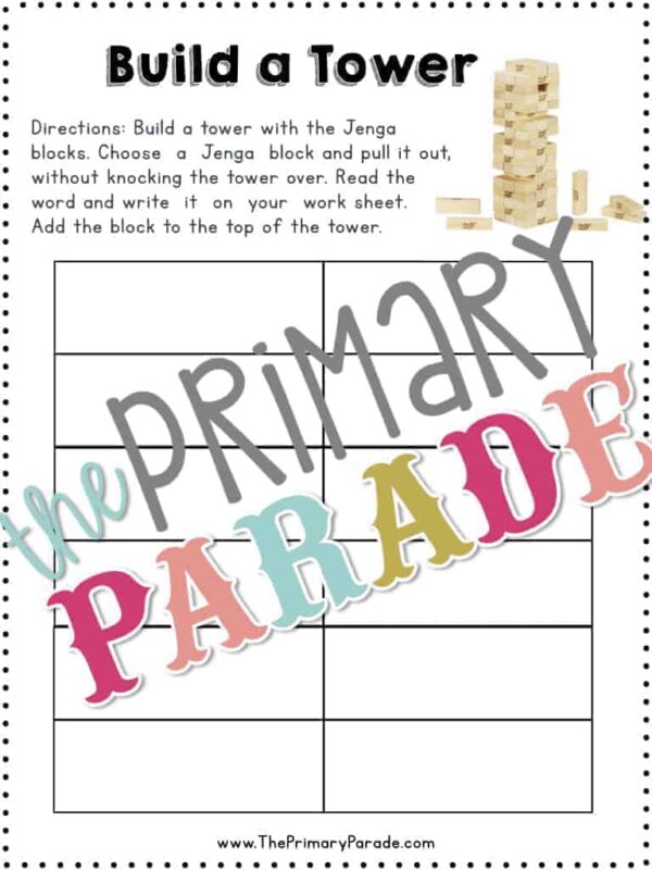Sight Words for Preschoolers - The Primary Parade