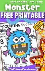 Build a monster printable game - The Primary Parade