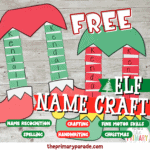 Free Printable Build a Santa Christmas Worksheet - The Primary Parade