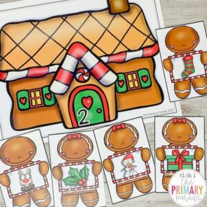 Gingerbread Man Syllables Activity for Preschool - The Primary Parade