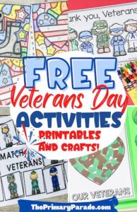 Veterans Day Ideas and Activities for Preschoolers - The Primary Parade
