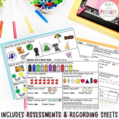 End of Year Kindergarten Skills Assessment - The Primary Parade