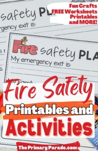 Free Fire Safety Activities and Printables for Preschoolers