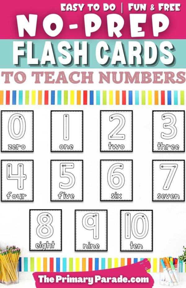 Downloadable Number Flash Cards Printables for Counting - The Primary ...