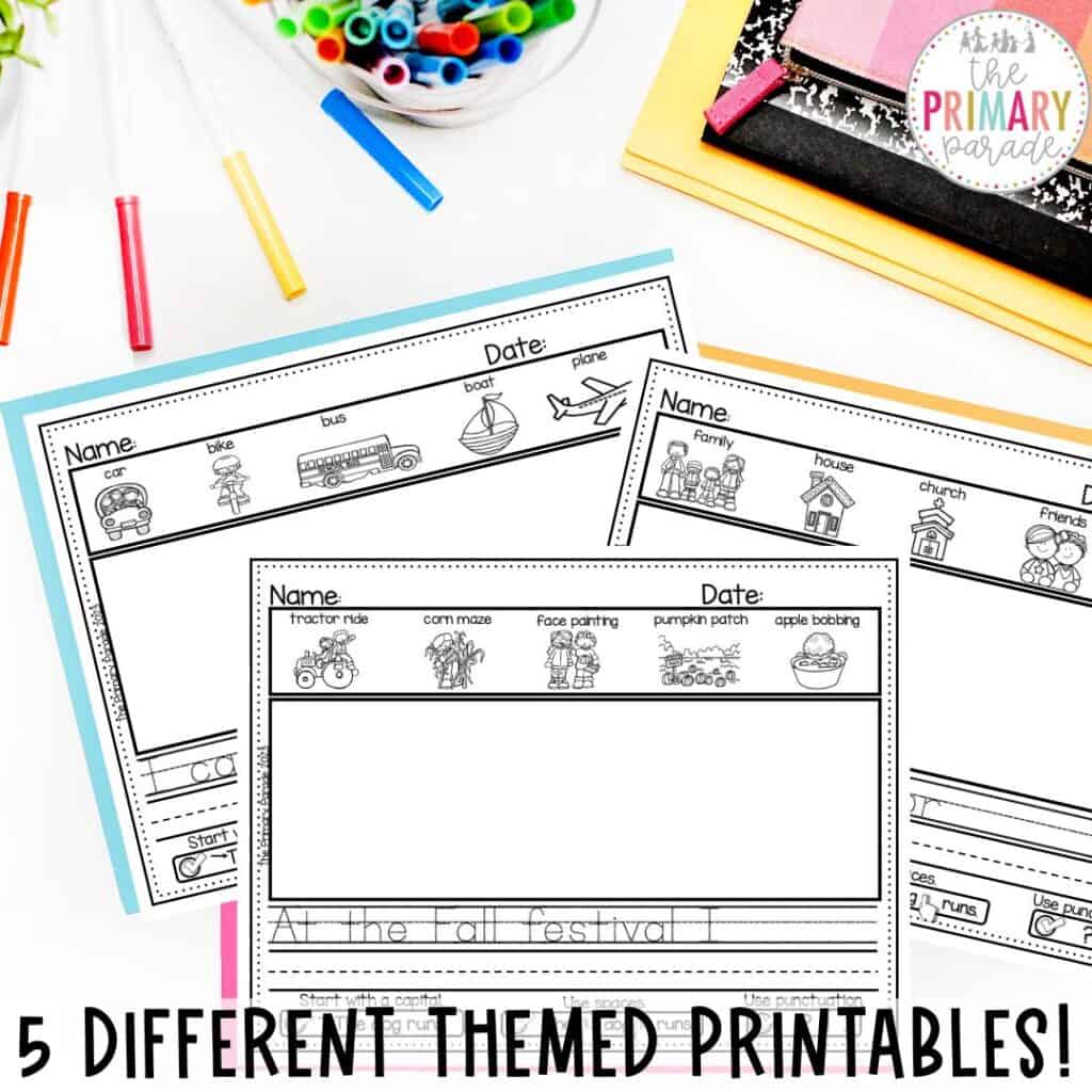November writing prompts - The Primary Parade