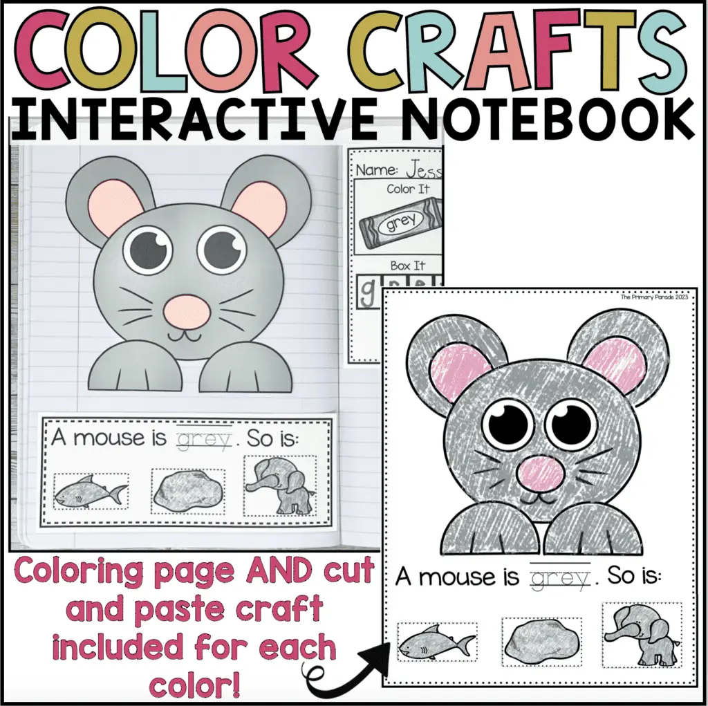 Color Interactive Notebook - The Primary Parade