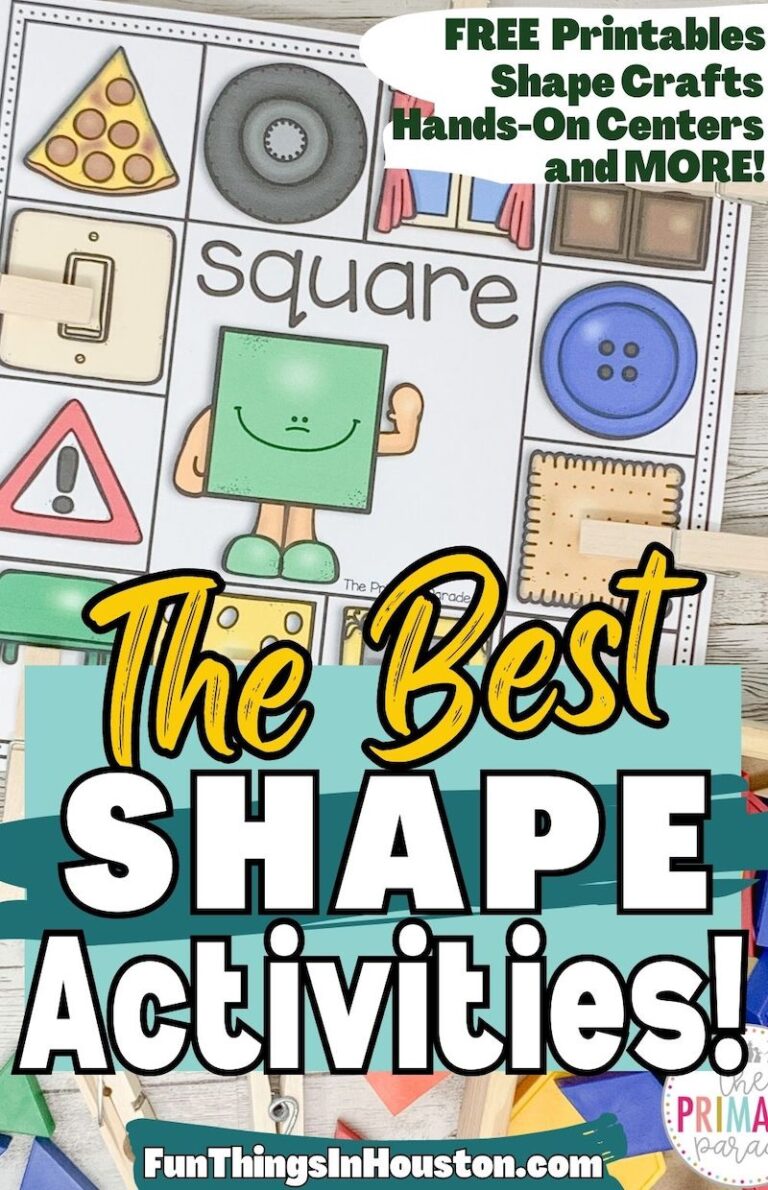 Shape Activities for Preschoolers to Do at Home - The Primary Parade