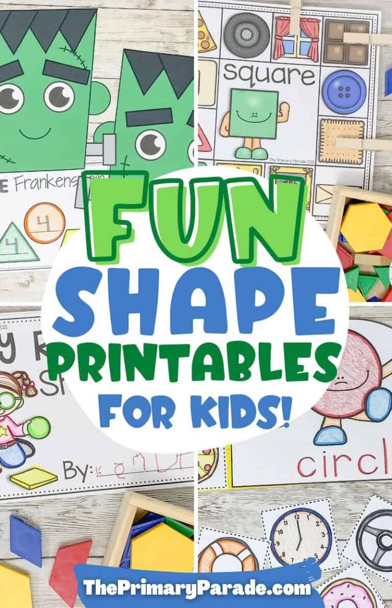 Shape Activities for Preschoolers to Do at Home - The Primary Parade