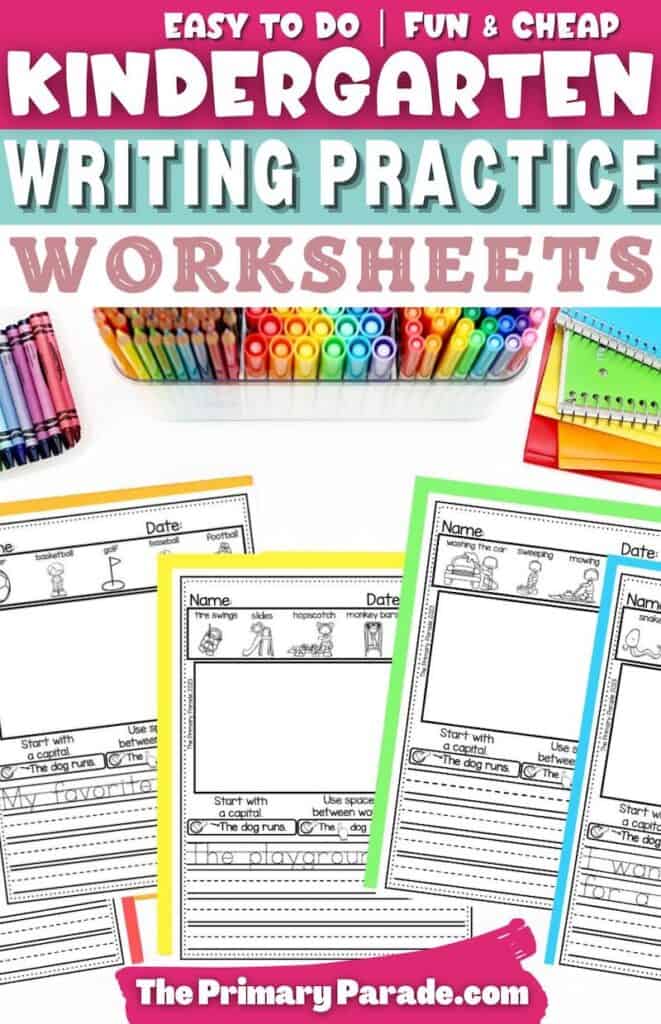 How To Teach Writing Simple Sentences For Kindergarten The Primary Parade