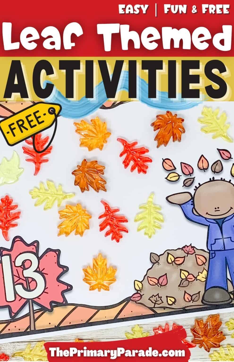 Fall Leaf Counting Mats (Free Printable) - The Primary Parade