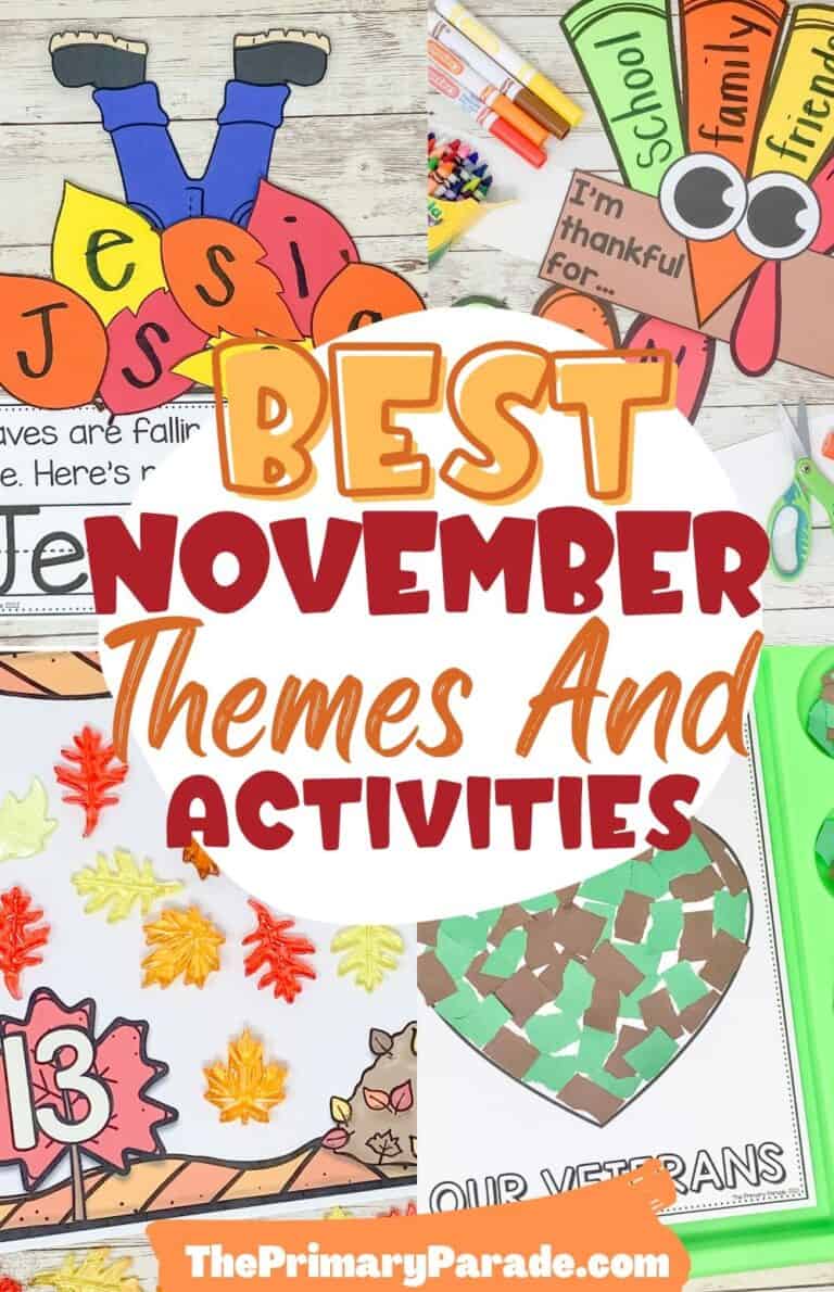 November Preschool Themes, Activities, and Ideas - The Primary Parade