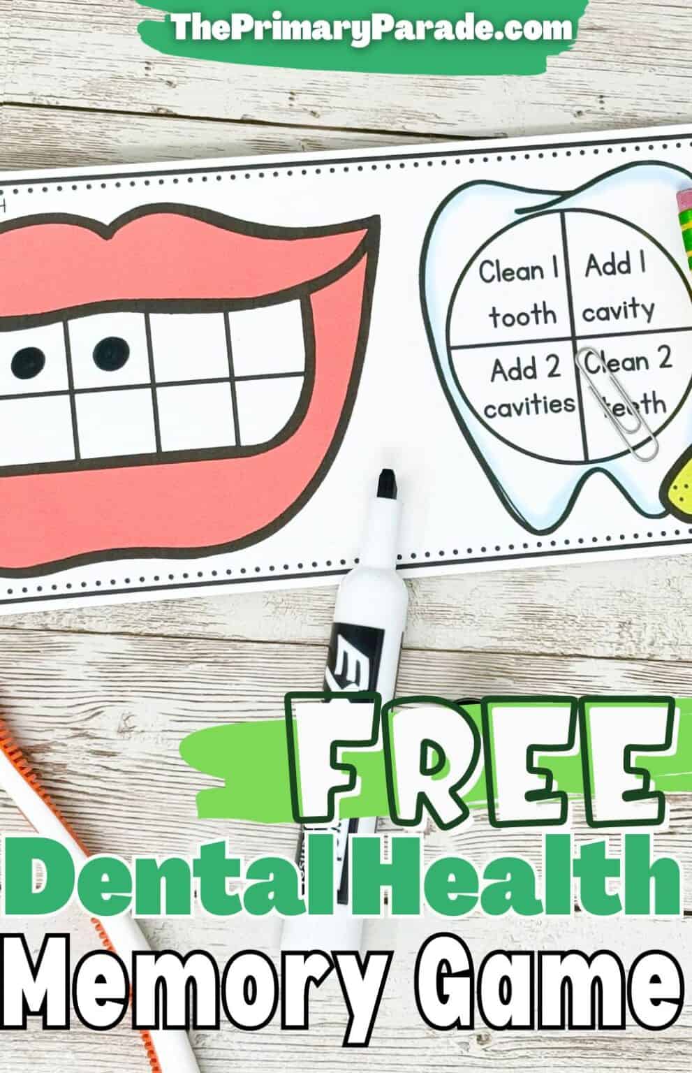 Hands-On Clean Teeth Activity for Preschool Kids - The Primary Parade