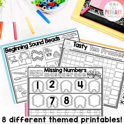 Mardi Gras Worksheets - The Primary Parade
