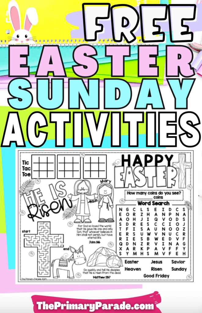 Free Printable Easter Sunday School Activities For Kids The Primary Free Printable Easter Sunday School Activities For Kids The Primary