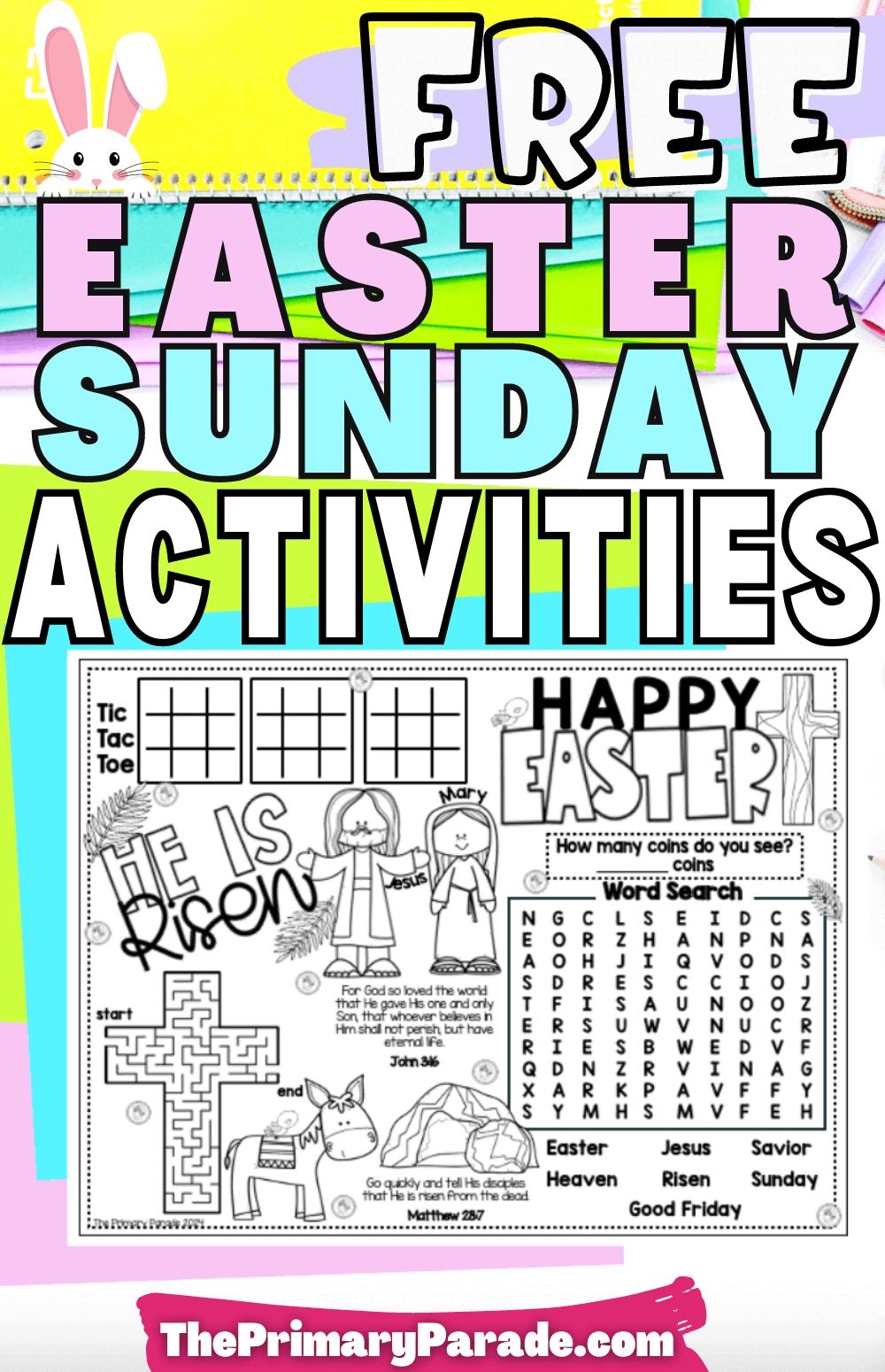 Free Printable Easter Sunday School Activities For Kids The Primary Free Printable Easter Sunday School Activities For Kids The Primary