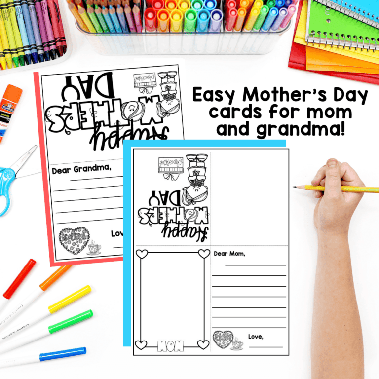28 Cutest Preschool Mothers Day Cards Ever - The Primary Parade