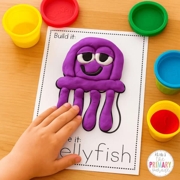 Free Ocean Playdough Mats for Preschool Fine Motor Practice - The ...